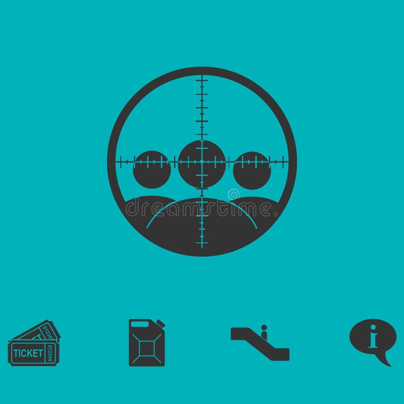 Plano Del Icono De La Matanza Ilustración del Vector - Ilustración de ...