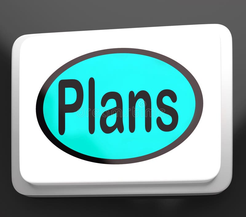 Plans Button Shows Objectives Planning and Organizing Stock ...
