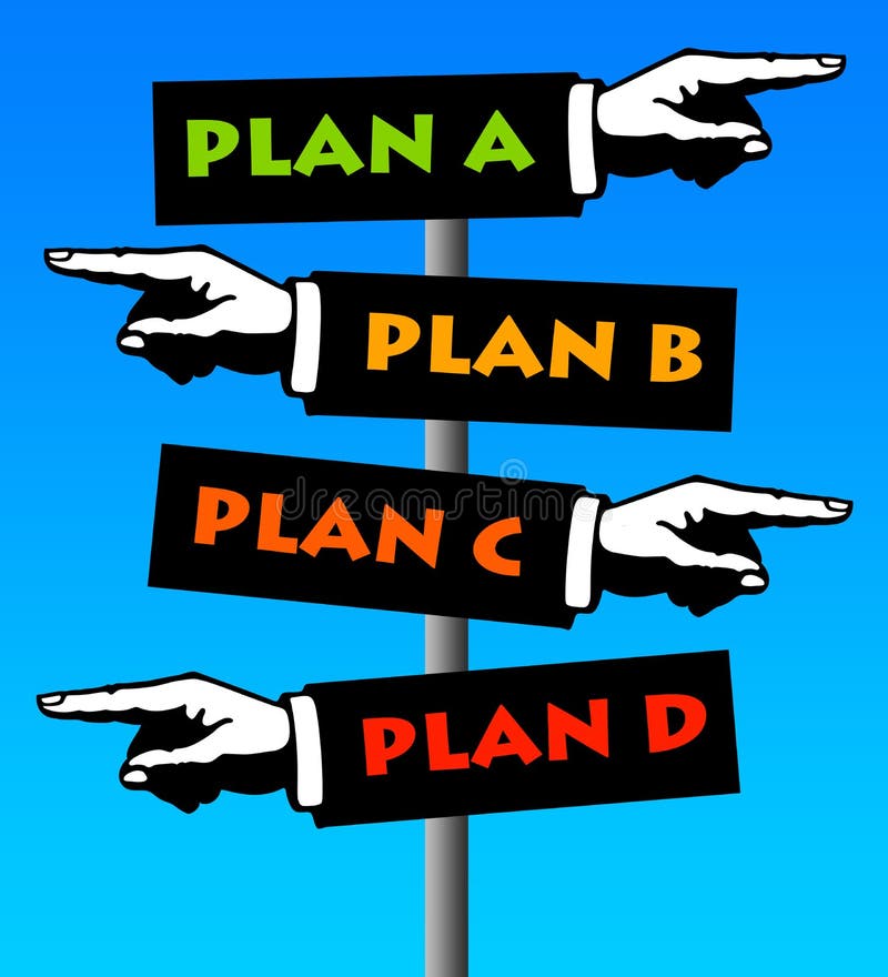 Plans stock illustration. Illustration of choices, chances - 35158149