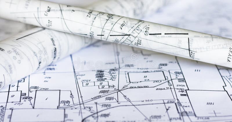 Plans and maps stock photo. Image of architect, plot, layer - 9277144
