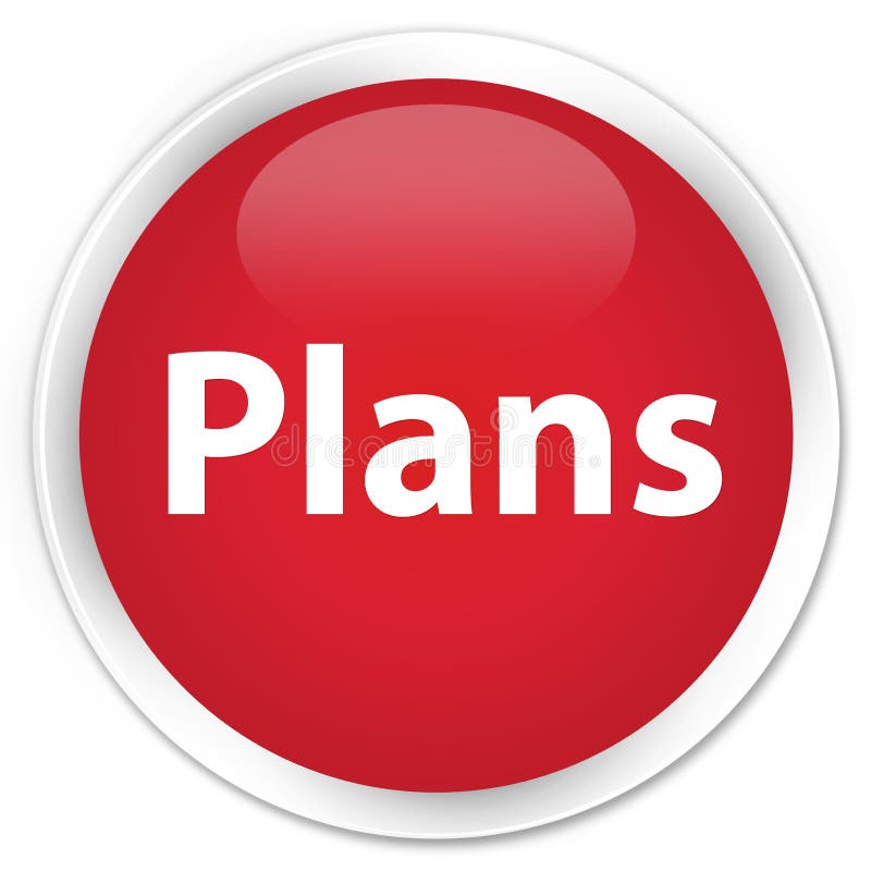 Plans Premium Red Round Button Stock Illustration - Illustration of ...