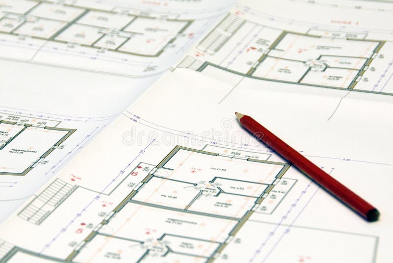 Plans and maps stock photo. Image of architect, plot, layer - 9277144