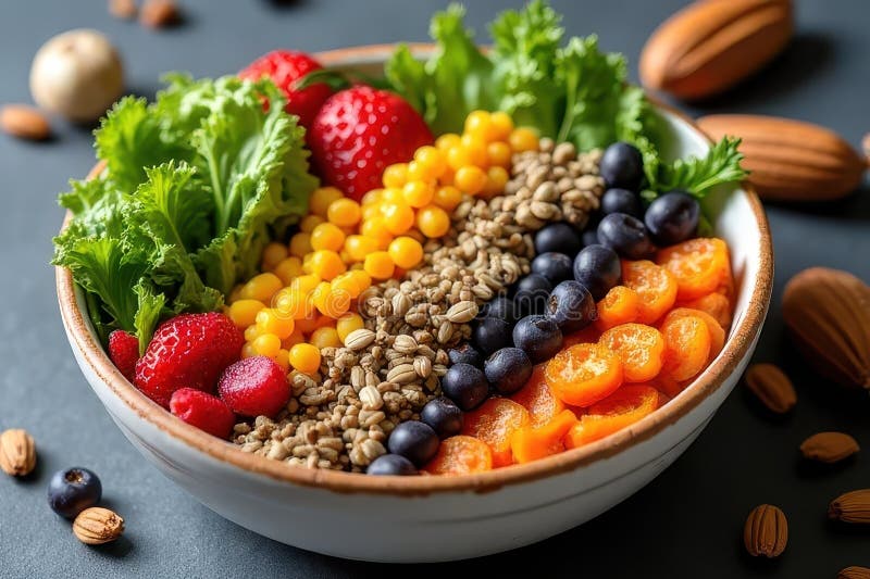 Plant-Based Meals Showcase stock illustration. Illustration of food ...