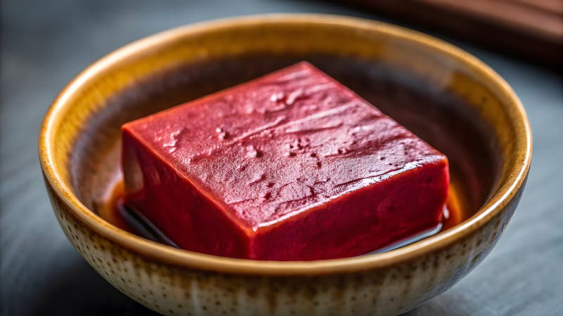 Plant Based Protein Sources Vibrant Red Block of Plant Based Protein ...