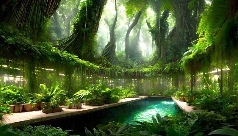 Abstract Plant Based Sentient Marketplace Artificial Intelligence in a ...