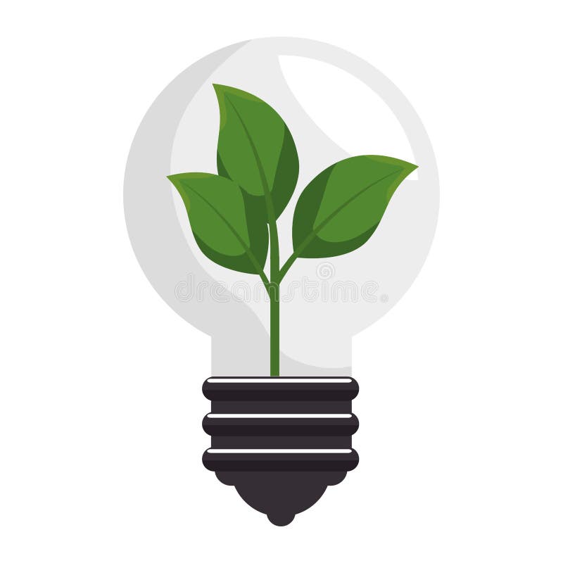 Plant with Bulb Isolated Icon Stock Vector - Illustration of plants ...