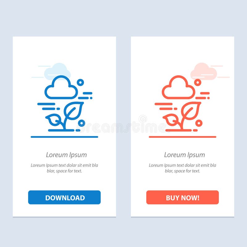 Plant, Cloud, Leaf, Technology Blue and Red Download and Buy Now Web ...