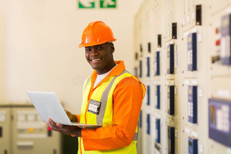 Plant control room stock image. Image of male, hardhat - 43846347