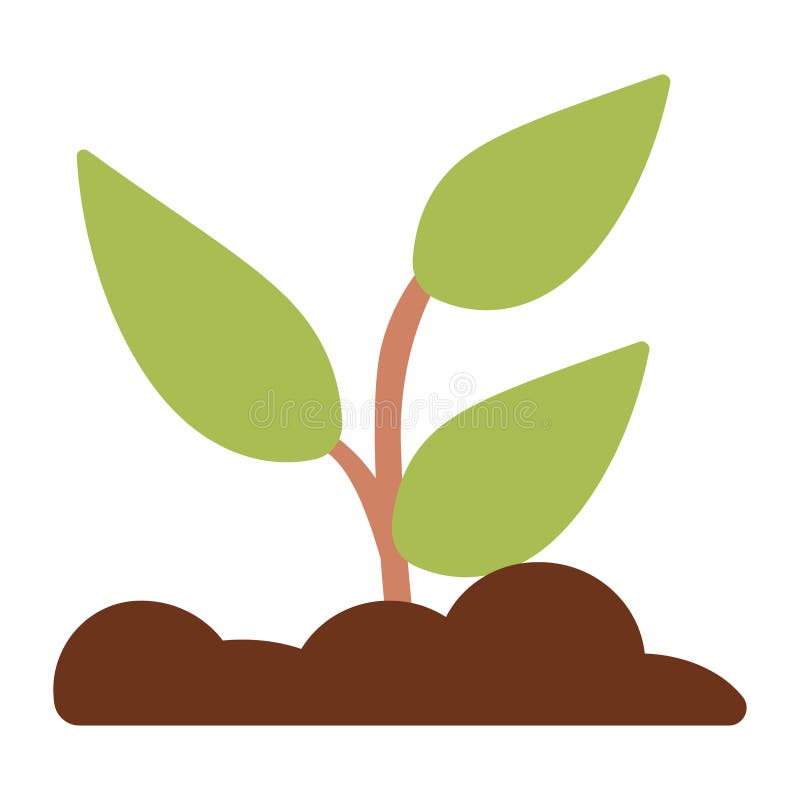 Plant Cultivating in Ground Stock Vector - Illustration of ground ...