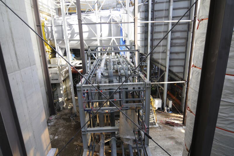 Plant Engineering or Plant Construction Stock Image - Image of building ...