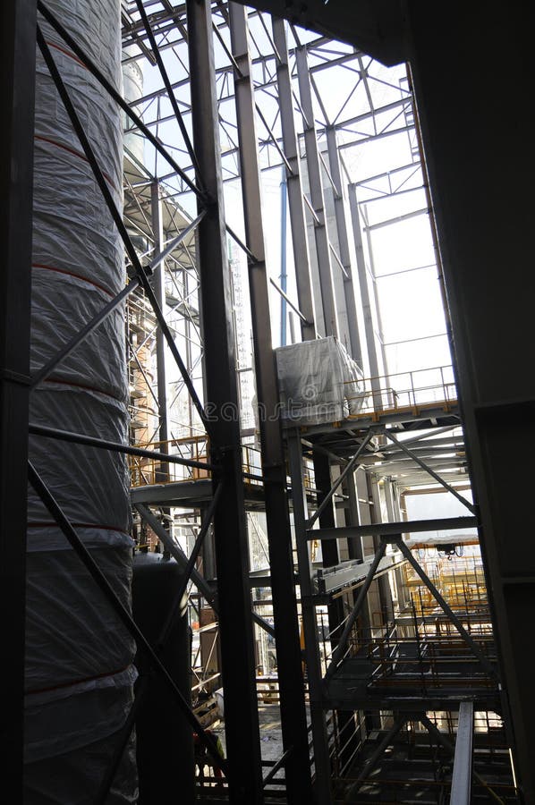 Plant Engineering or Plant Construction Stock Photo - Image of company ...