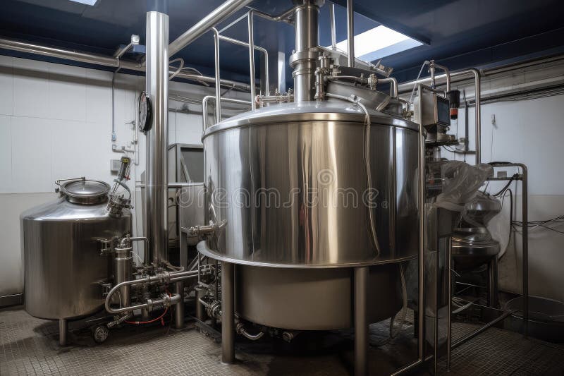 Plant, with Extractors and Processing Equipment Visible, Extracting ...