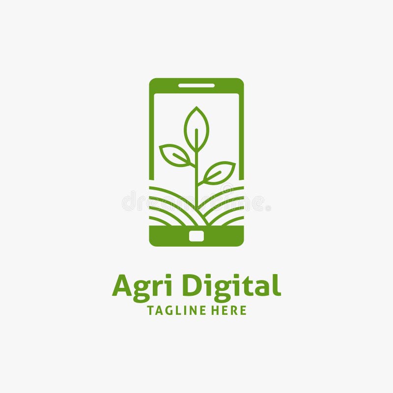 Digital Agriculture Logo Design Stock Vector - Illustration of ecology ...