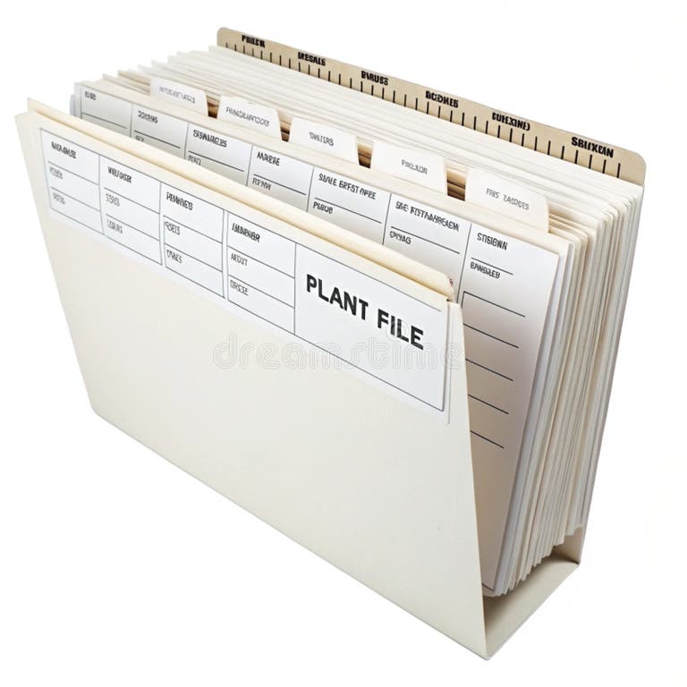 Plant File Isolated on Transparent Background Stock Illustration ...