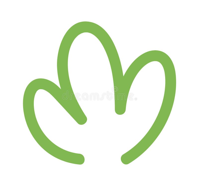 Plant Foliage Green Color Doodle Stock Vector - Illustration of tree ...