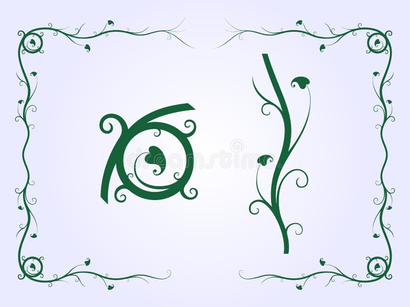 Plant Frame stock vector. Illustration of ornamental - 15987958