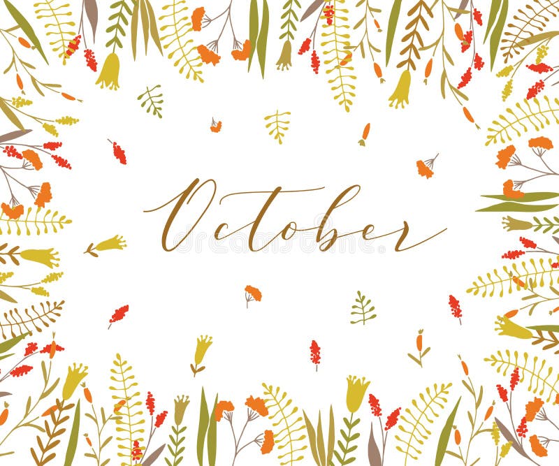 October Borders Stock Illustrations – 449 October Borders Stock ...