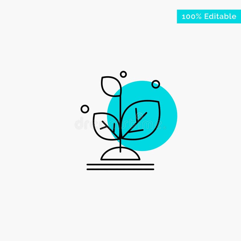 Plant, Grow, Growth, Success Turquoise Highlight Circle Point Vector ...
