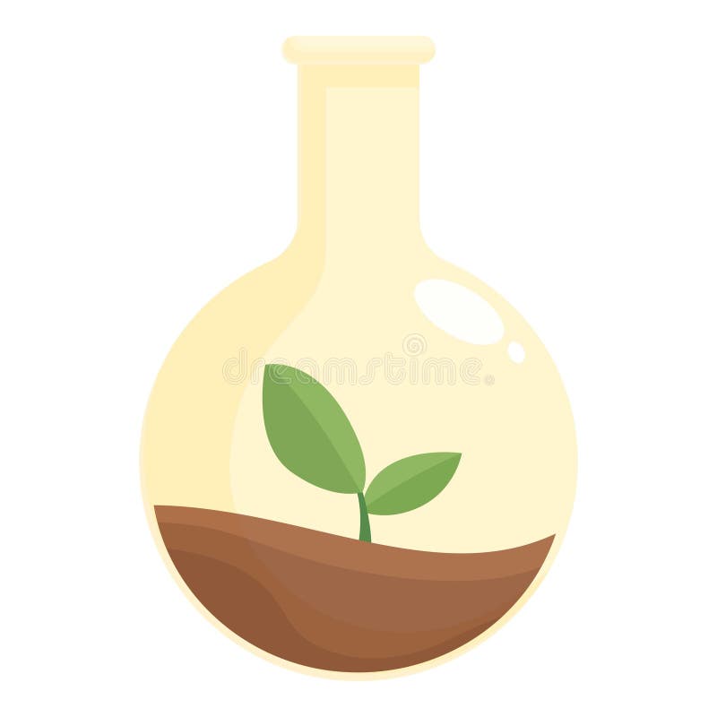 Plant Growing Inside a Lab Flask Symbolizing Sustainable Science and ... Plant Growing Inside a Lab Flask Symbolizing Sustainable Science and ...