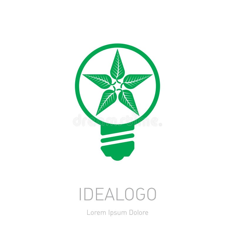 Plant Growing Inside the Light Bulb. Green Eco Energy Concept. V Stock ...