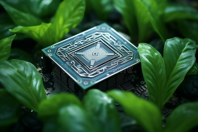 Plant Growing from Processor Grow Nature Computer Hardware Ecology ...