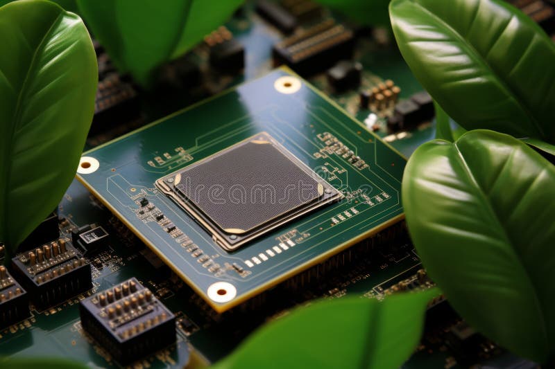 Plant Growing from Processor Grow Nature Computer Hardware Ecology ...