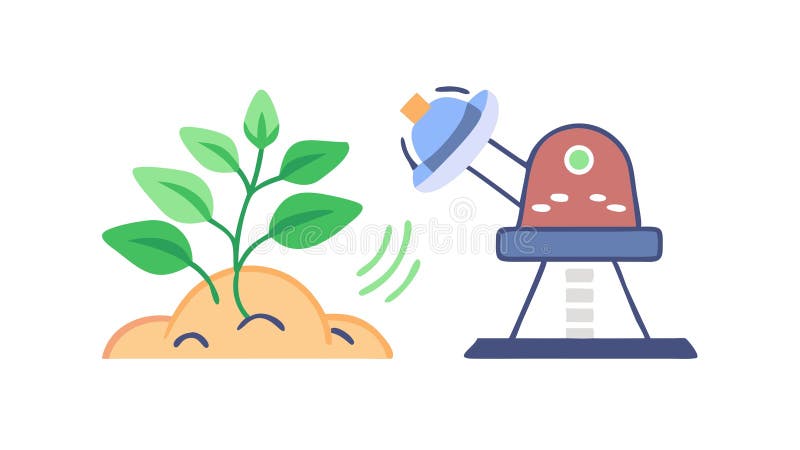 Plant Growth Under Artificial Light, Indoor Farming, Vector Design Generative AI Stock Vector ...