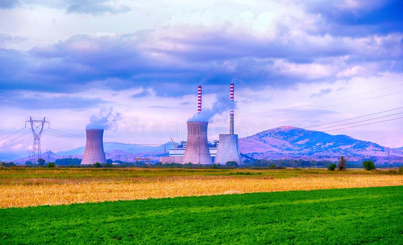 Plant. HDR - High Dynamic Range Stock Photo - Image of green, excavator ...