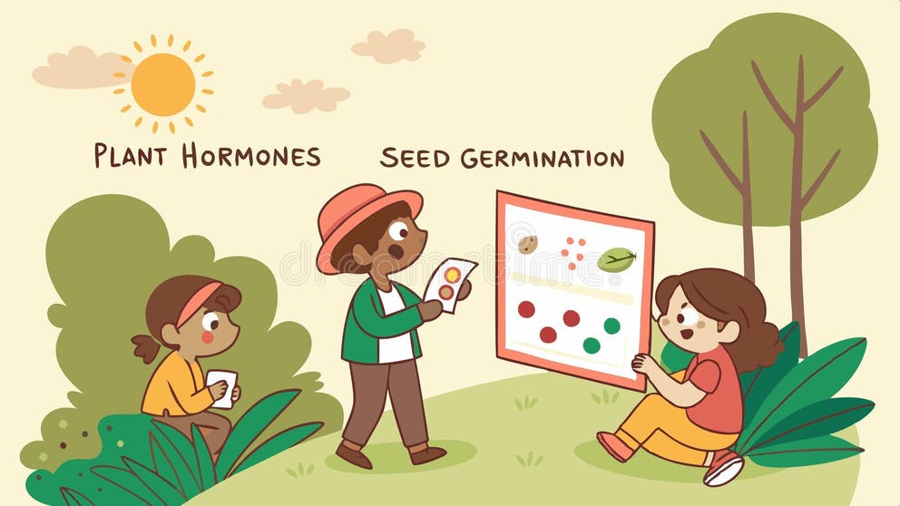 Plant Hormones Chart: Seed Germination Process Explained for Botanical ...