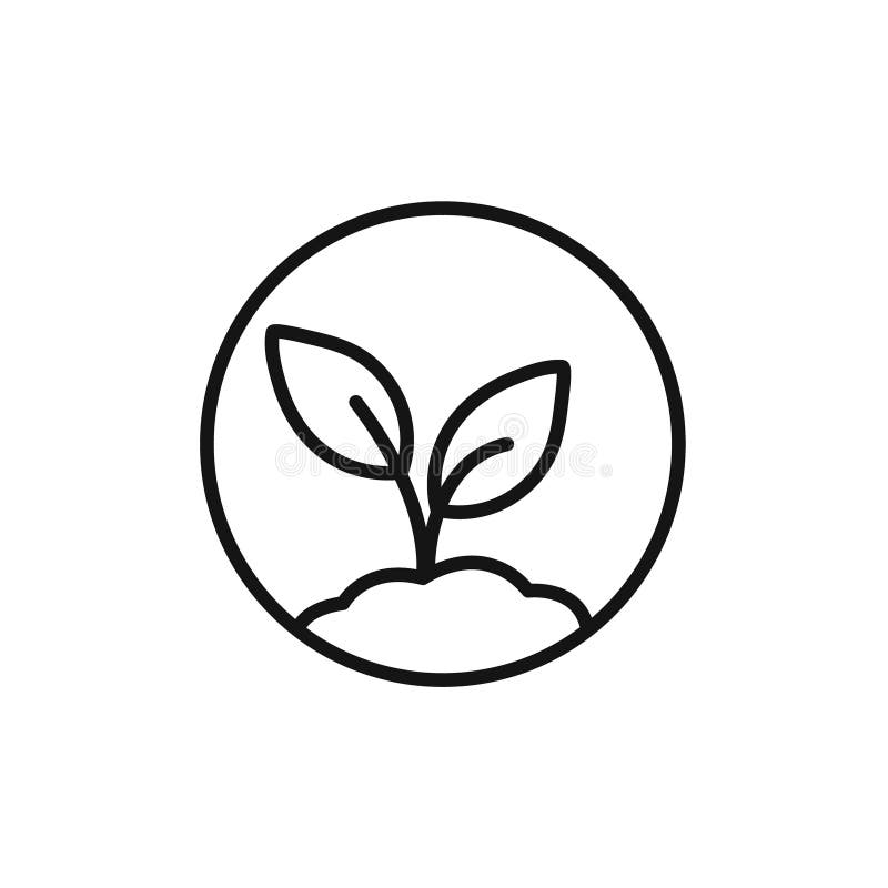 Plant Icon Vector Set Collection for Web Stock Vector - Illustration of ...