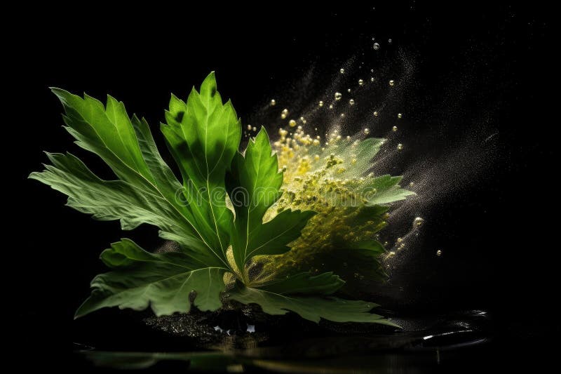 Plant Leaf Explosion in the Midst of a Thunderstorm, with Lightning ...