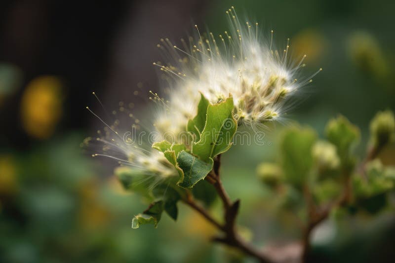 Plant Leaf Explosion, with Leaves Bursting from the Stem in Full Bloom ...