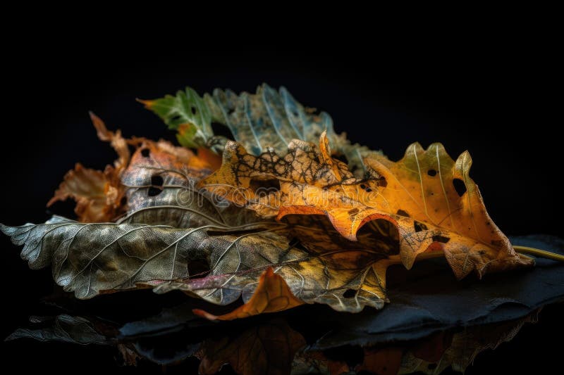 Plant Leaf Explosion in Reverse, with Decomposition and Decay of Leaves ...