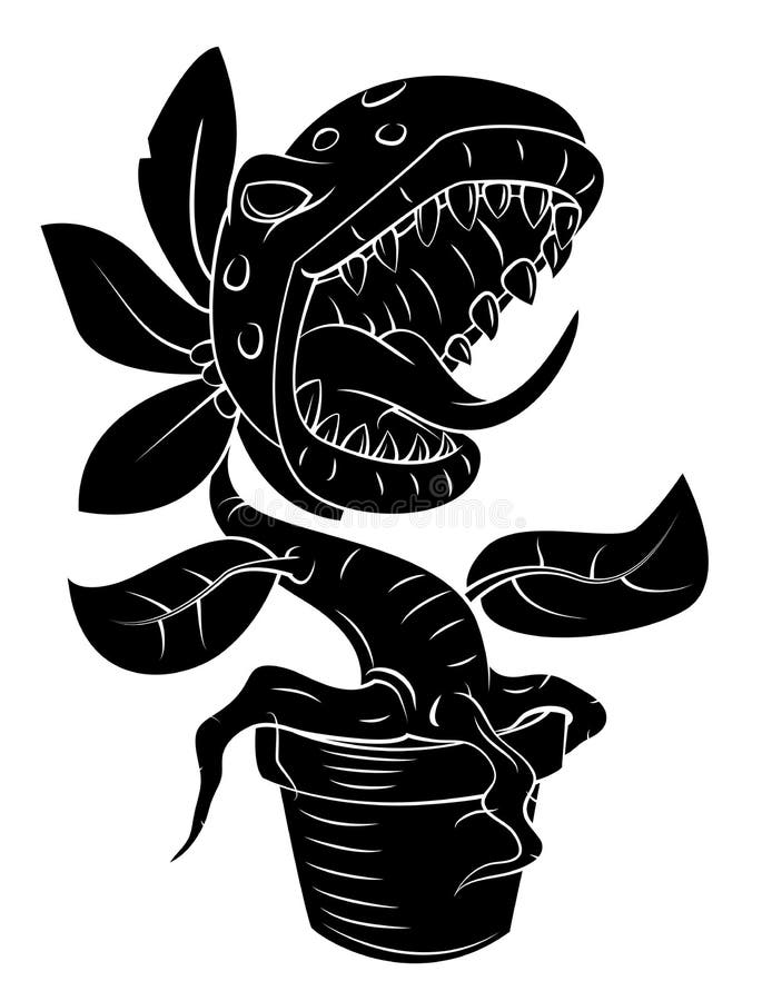 Plant Monster stock vector. Illustration of drawing, clip - 47878850