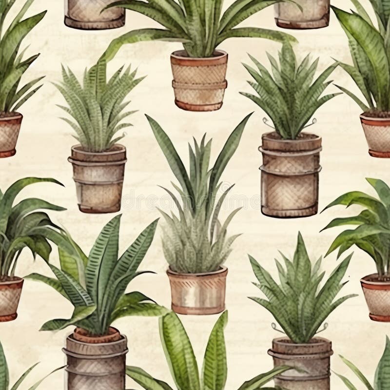 Plant Old Paper, Vintage Digital Paper Stock Illustration ...