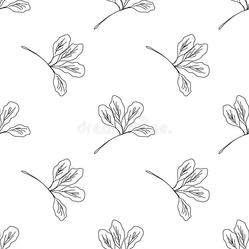 Plant pattern stock vector. Illustration of line, decoration - 104990063