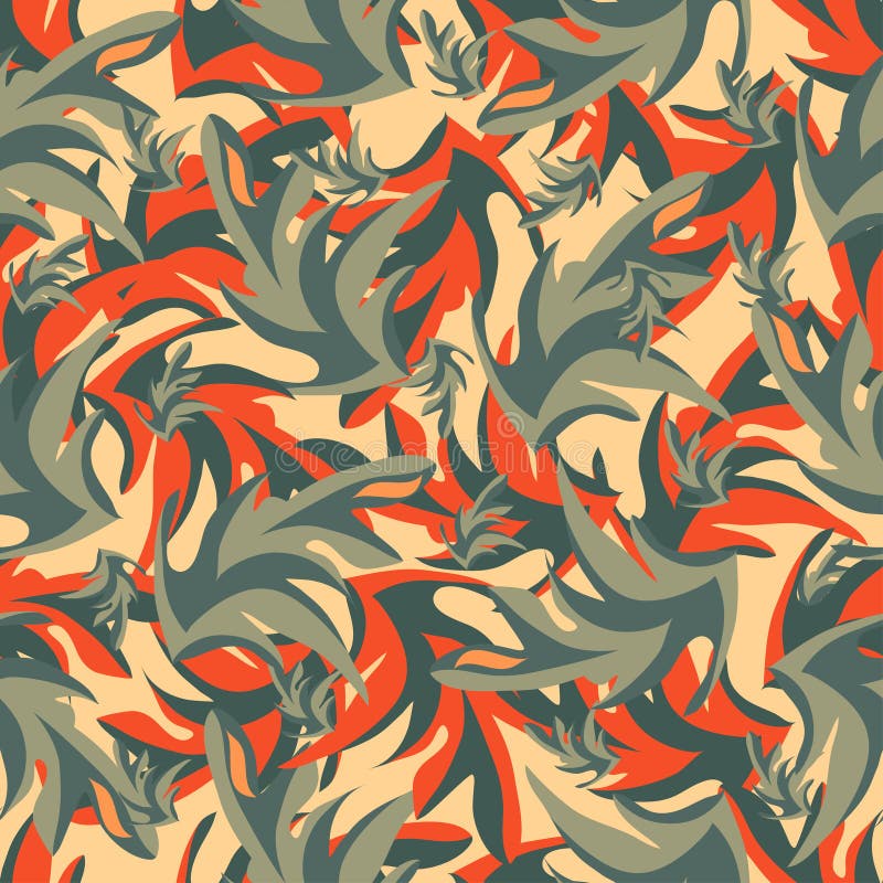 Plant pattern stock vector. Illustration of natural, colorful - 55851643