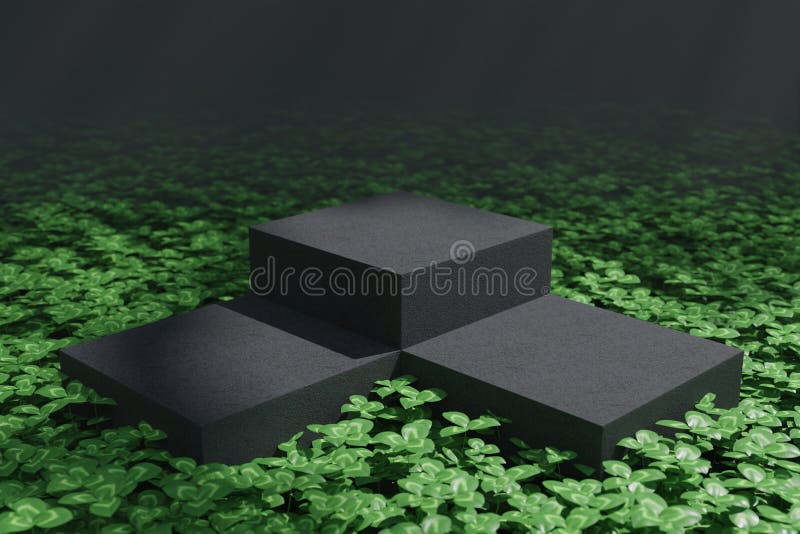 Plant podium set 7 stock illustration. Illustration of background ...