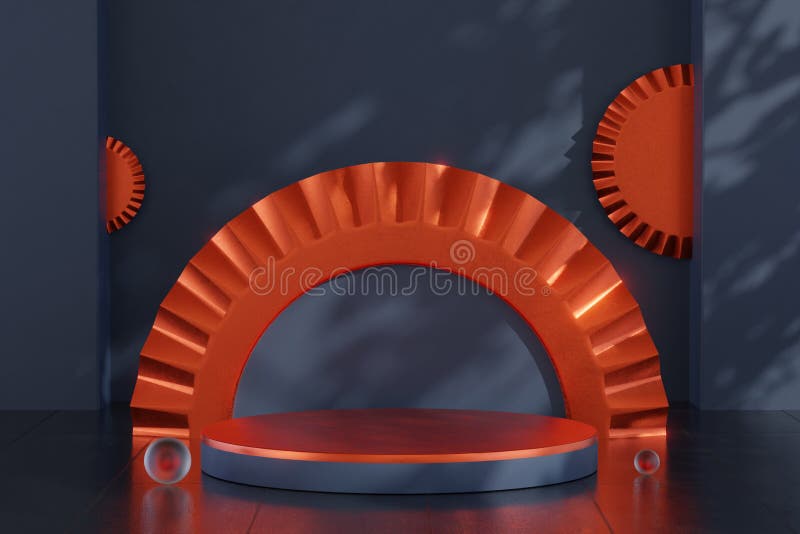 Plant podium set 17 stock illustration. Illustration of stage - 261824601