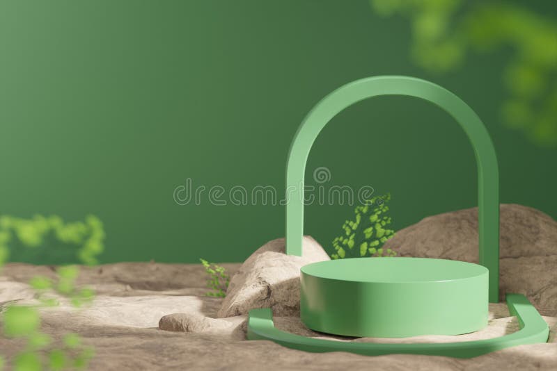 Plant podium set 19 stock illustration. Illustration of display - 261824607