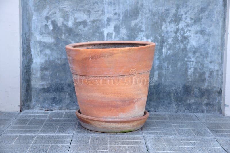Plant Pot with House Wall in Loft Style Stock Photo - Image of flower ...