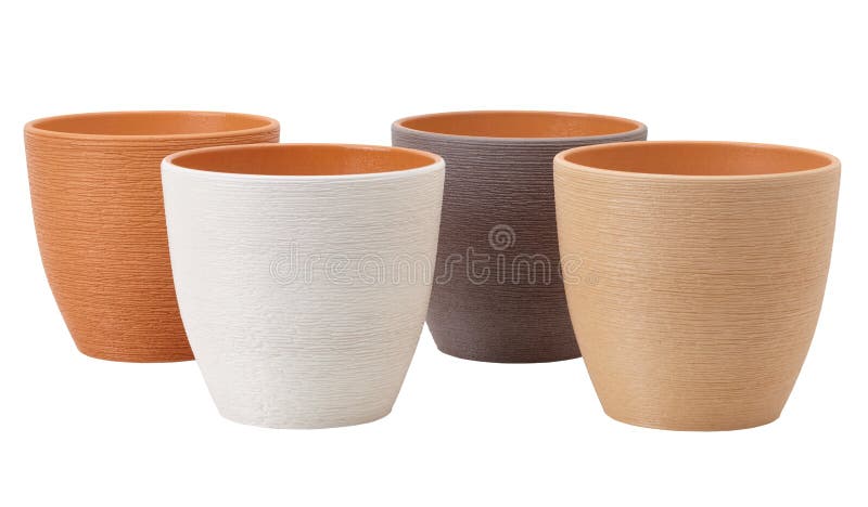 Plant Pot Isolated on White. Stock Image - Image of grow, gardening ...