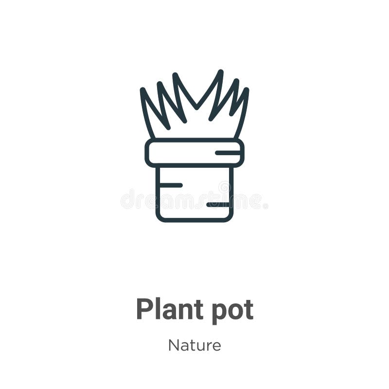 Plant Pot Outline Stock Illustrations – 20,240 Plant Pot Outline Stock ...