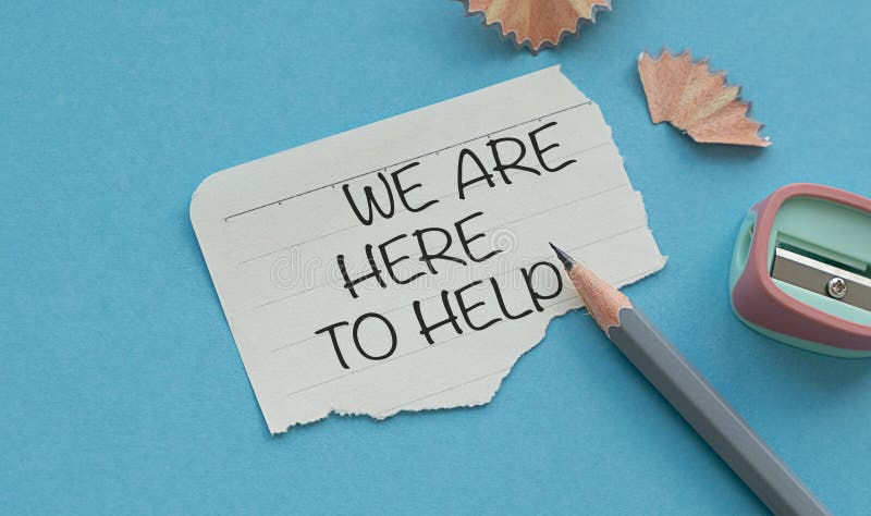 Plant in a Pot and Pencil on Blue Background. Notepad Page with Text we ...