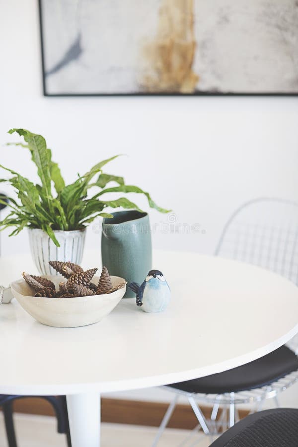 Plant pot on table stock image. Image of note, cellphone - 78431981