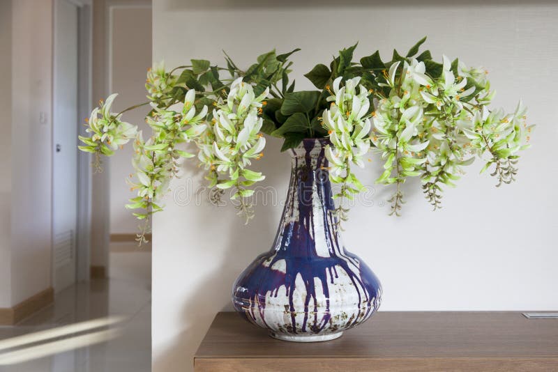 Plant pot on table stock photo. Image of desk, retro - 79055974