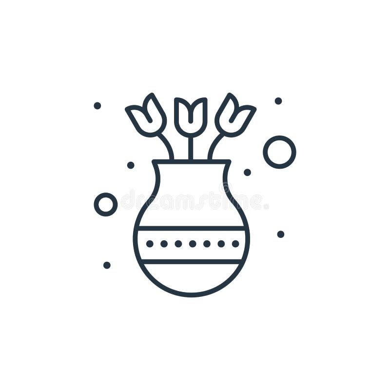 Plant Pot Vector Icon. Plant Pot Editable Stroke. Plant Pot Linear ...