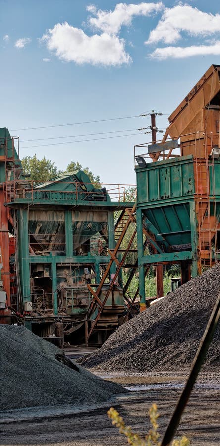 Plant for the Production of Asphalt and Bitumen Stock Image - Image of ...