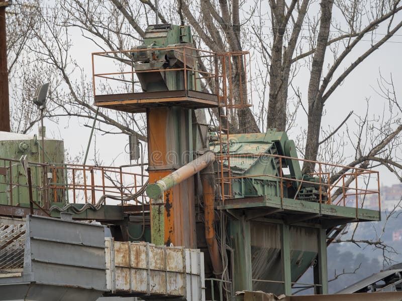 Plant for the Production of Asphalt and Bitumen Stock Photo - Image of ...