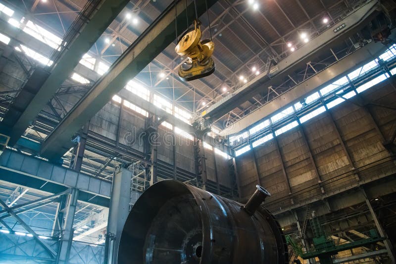 Plant for the Production of Metal Structures Stock Image - Image of ...